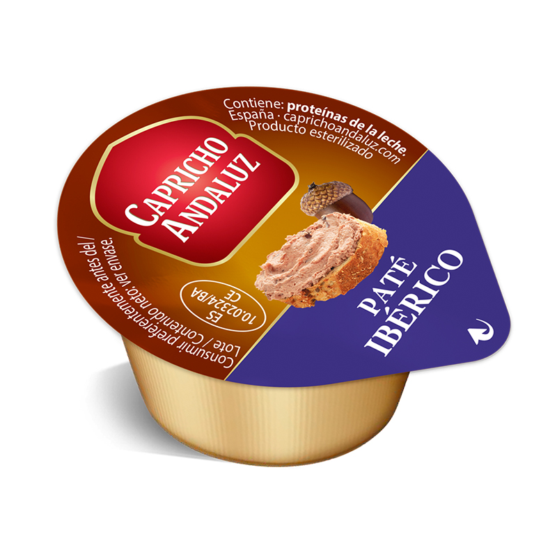Cubo 65 Tarrinas de Paté Ibérico 25g - Capricho Andaluz
